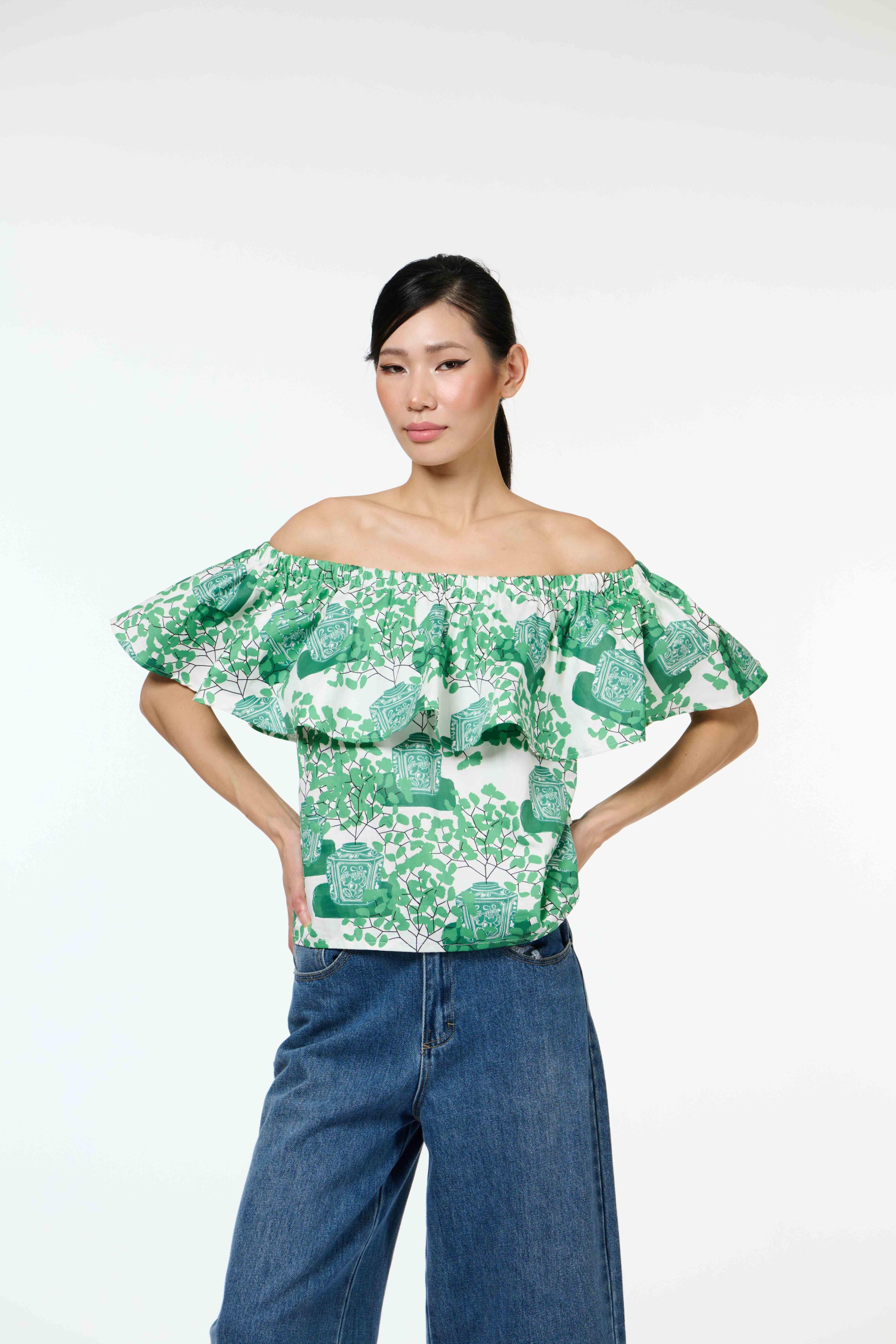 Half Moon Top - Lydia's Ginger Pot – Nala International
